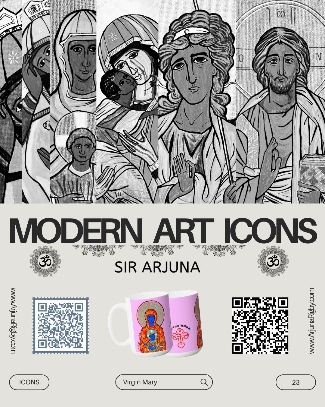 MODERN ART CHRISTIAN ICONS – Arjuna Rigby